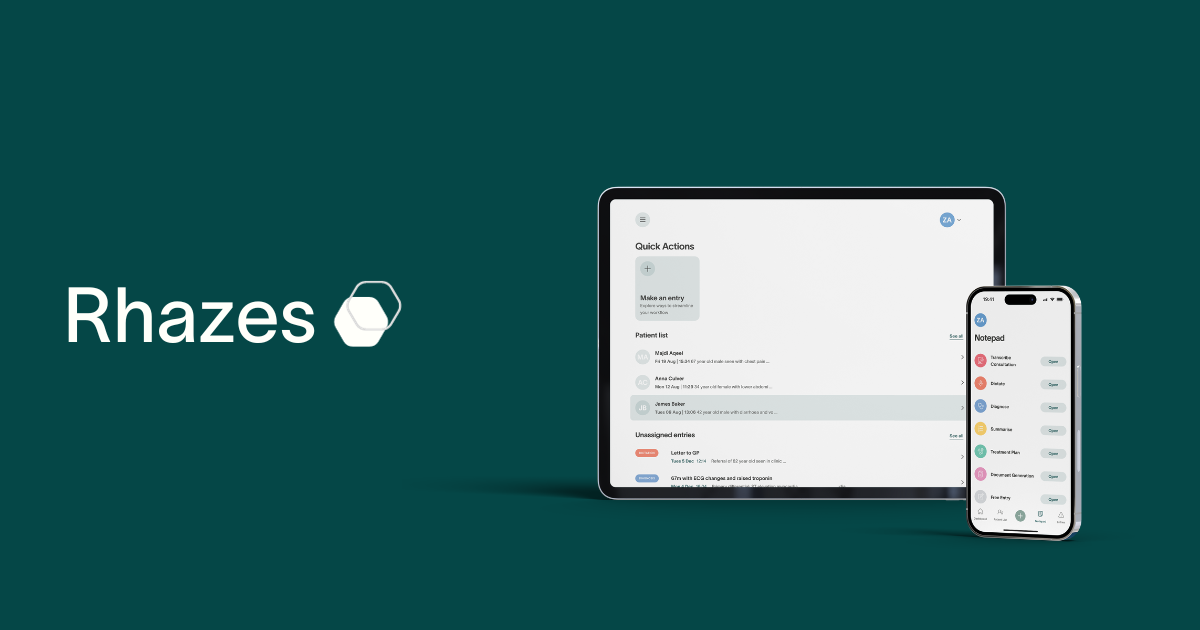 Rhazes | All-in-one AI Assistant for Clinicians